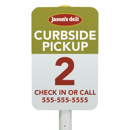 Jason's Deli Plastic Curbside Sign | Jason's Deli Online Store
